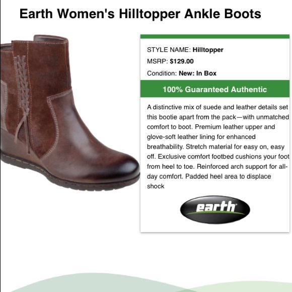 Earth | Shoes | Earth Leather Hilltopper Ankle Boots | Poshmark